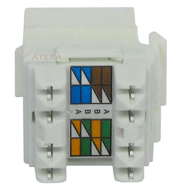 Keystone CAT. 5e branco Furukawa 35060501 RJ45 fêmea - Atera Informática
