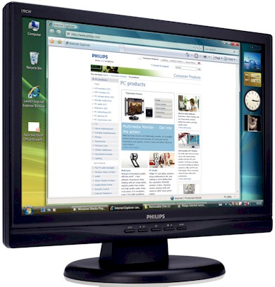 Monitor Philips 17 pol. wide 170CW 1440x900 75Hz 8ms - Atera Informática